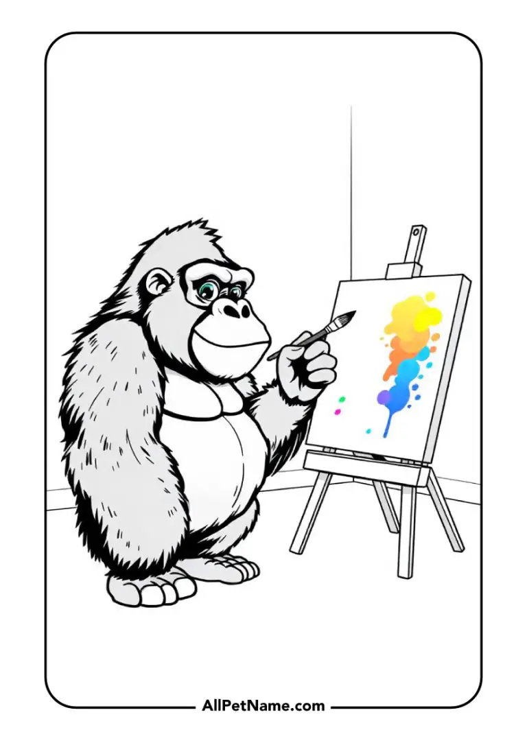 Monkey Coloring Pages: A Fun and Creative Activity for Kids and Adults ...