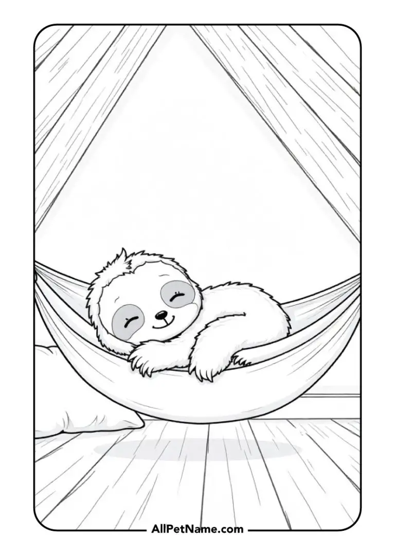 Sloth Coloring Pages: A Fun and Relaxing Activity for All Ages