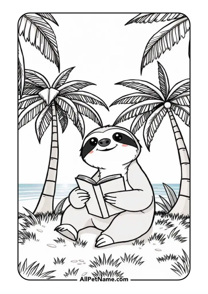 Sloth Coloring Pages: A Fun and Relaxing Activity for All Ages