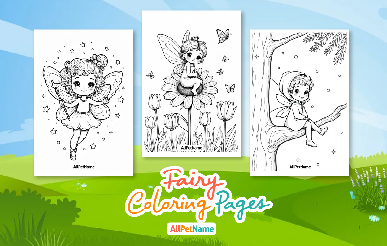 Fairy Coloring Pages: Easy Free Printables for Kids and Adults