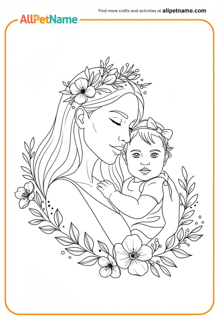 Mothers Day Coloring Pages: Heartfelt Creations to Celebrate Mom!